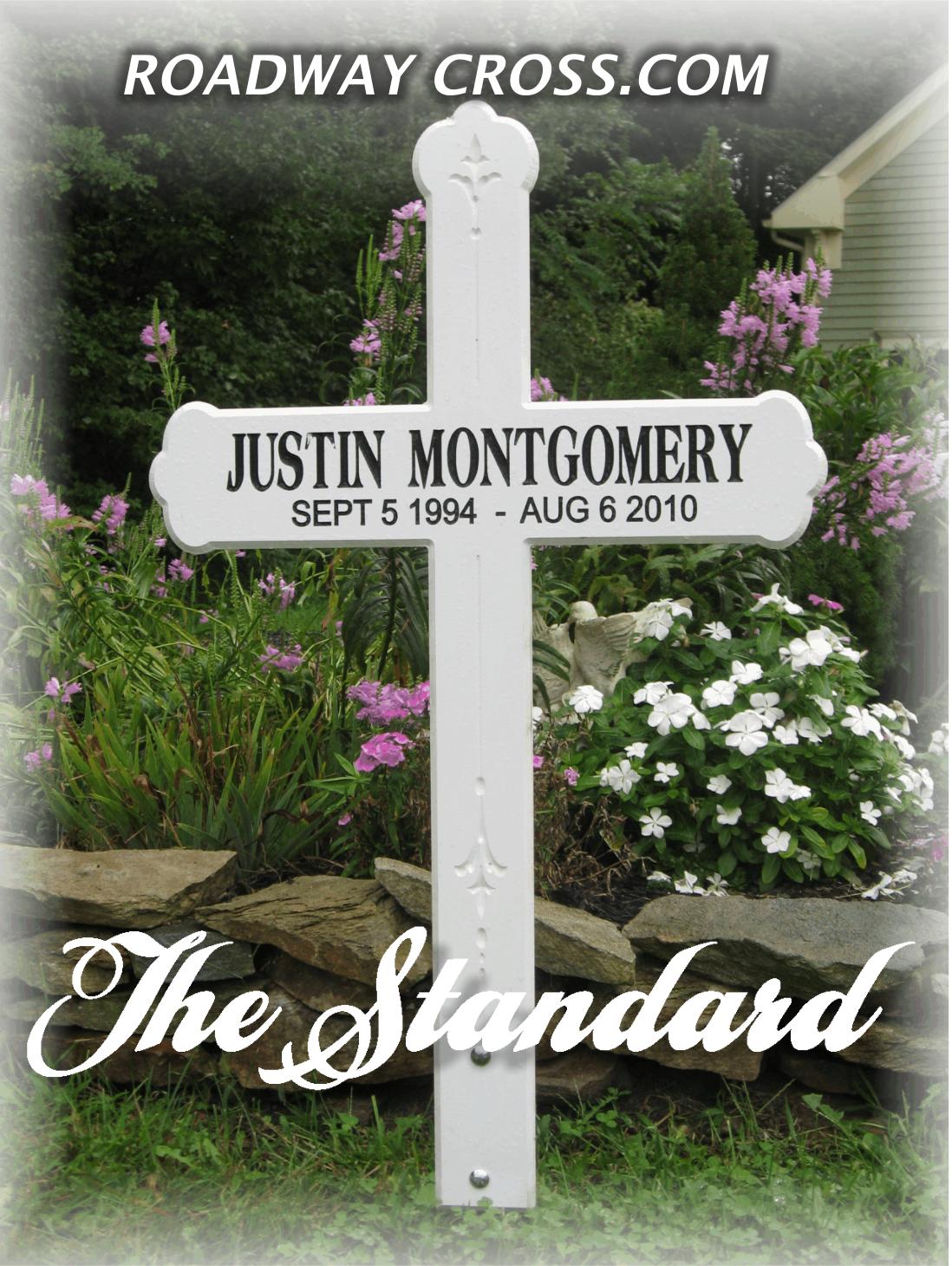 The Standard roadside memorial cross