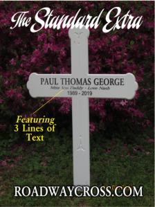The Standard roadside memorial cross