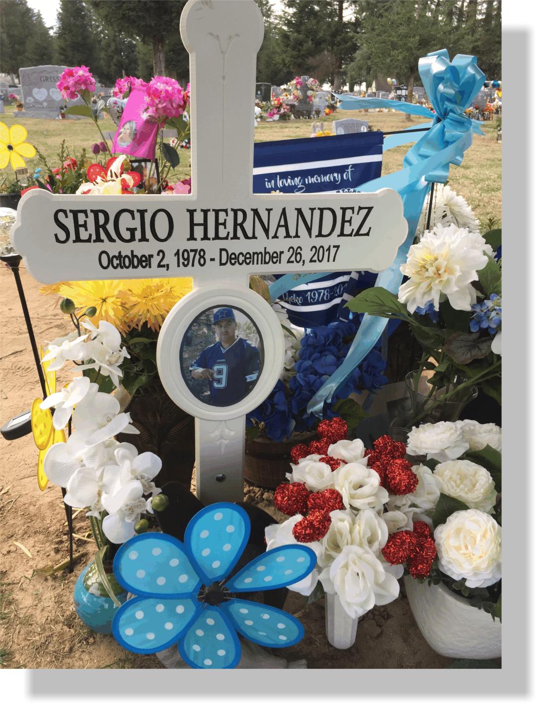 The Standard roadside memorial cross